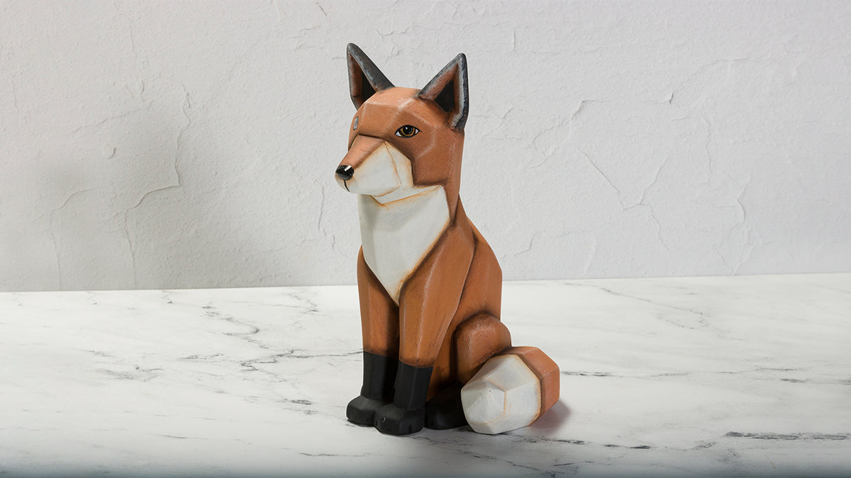 ACRYLIC FACETED FOX – River Craft Ceramics