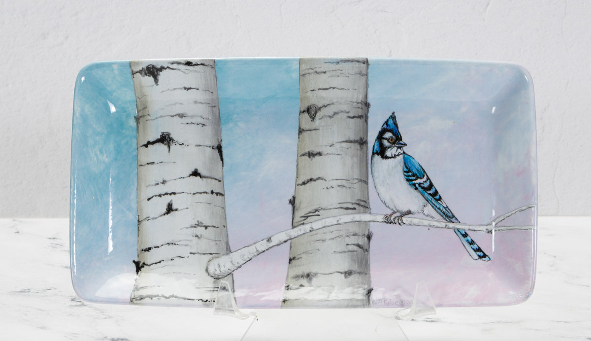 BLUE JAY PLATE – River Craft Ceramics