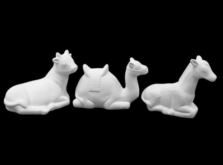 Contemporary Nativity Animal Set – River Craft Ceramics