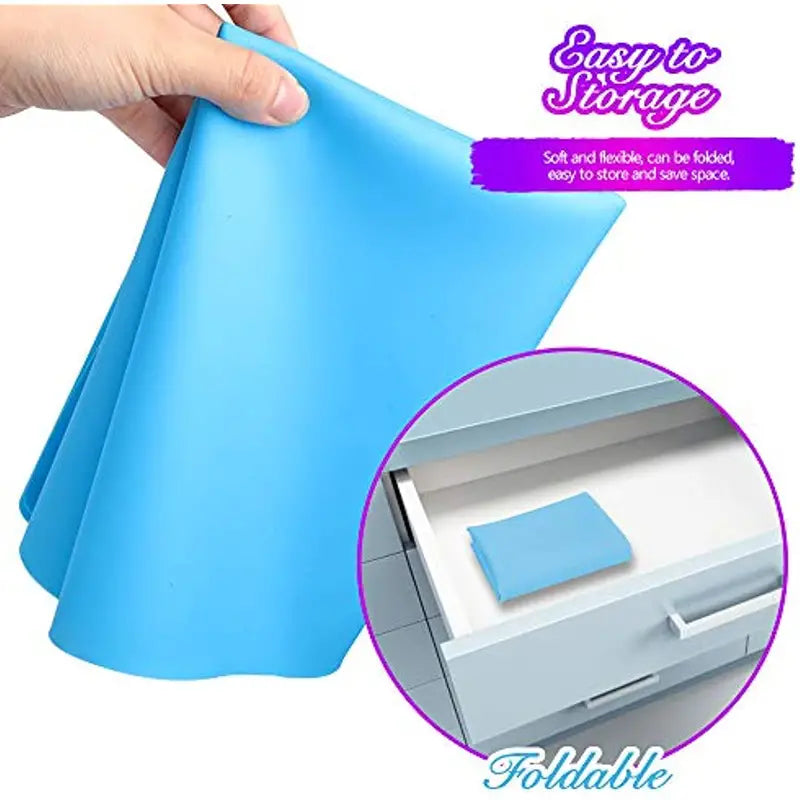 Nonstick Silicone Craft Sheet Art Mat For Painting And Doodling - Non ...