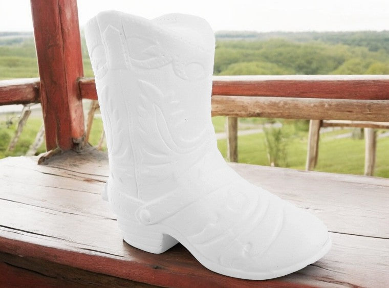 Cowboy Boot Bank – River Craft Ceramics