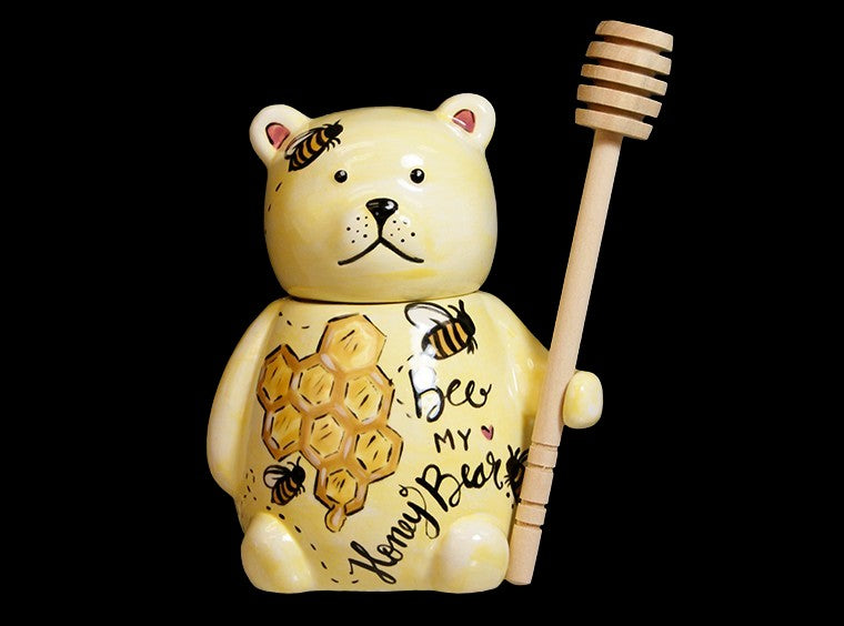 Teddy Bear Honey Pot – River Craft Ceramics