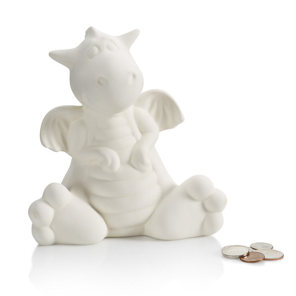 Cute Dragon Bank with Stopper – River Craft Ceramics