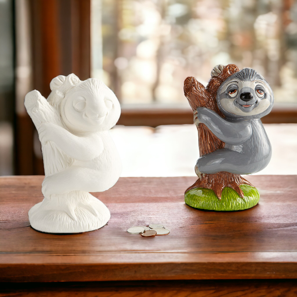 Sloth Bank – River Craft Ceramics