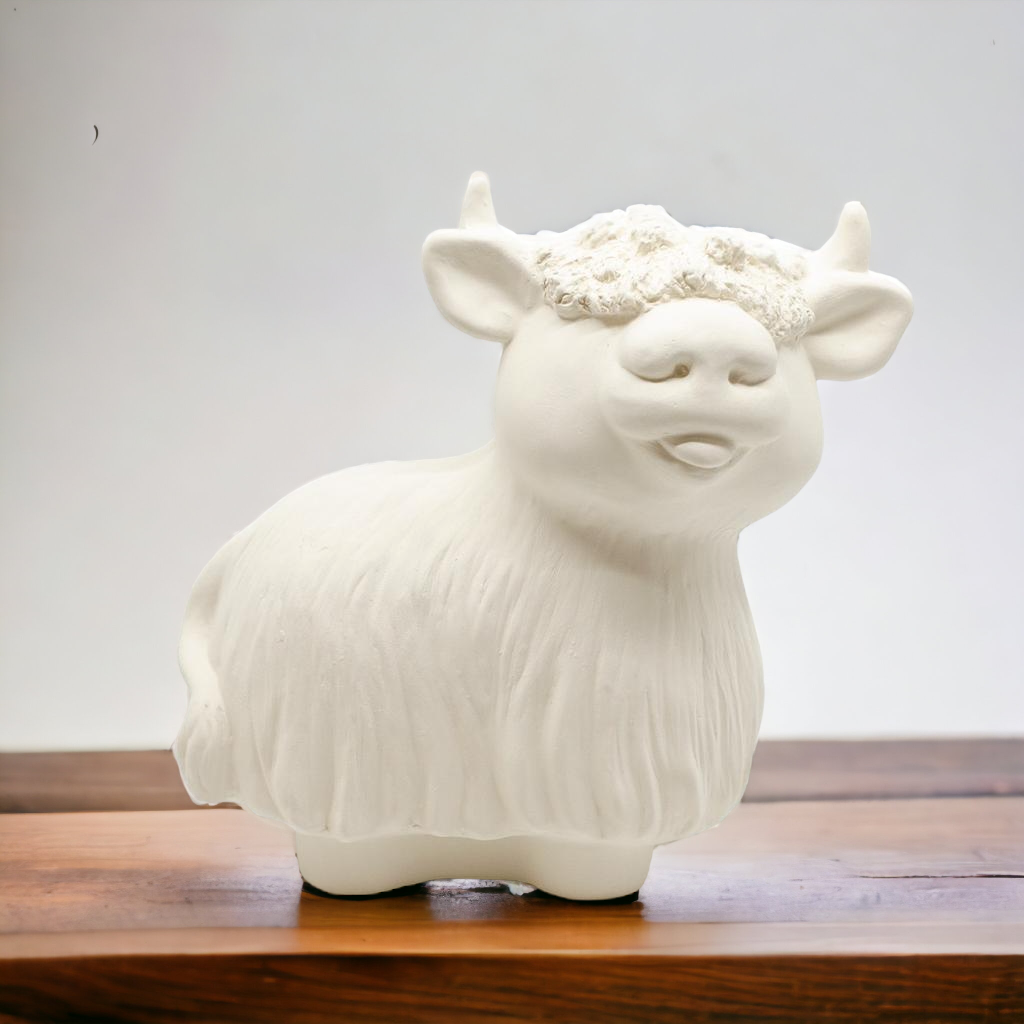 Highland Cow Not So Biggy – River Craft Ceramics