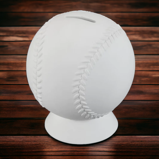 Baseball Softball Ball Bank with Stopper – River Craft Ceramics