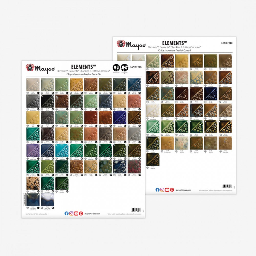 Mayco Elements Color Poster 2025 – River Craft Ceramics