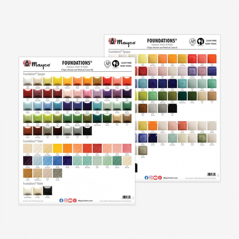 Mayco Foundations Color Poster 2025 – River Craft Ceramics