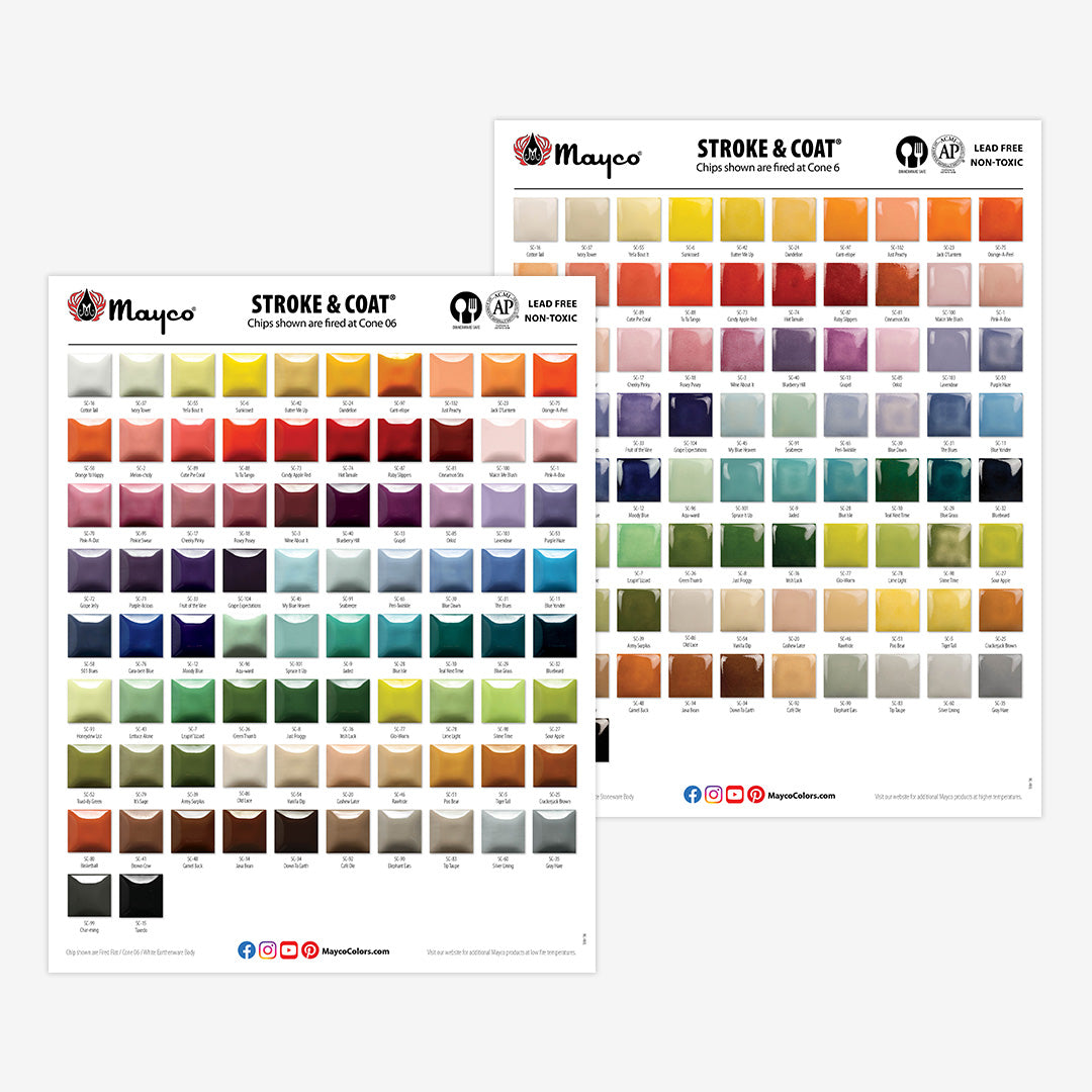 Mayco Stroke & Coat Poster 2025 – River Craft Ceramics