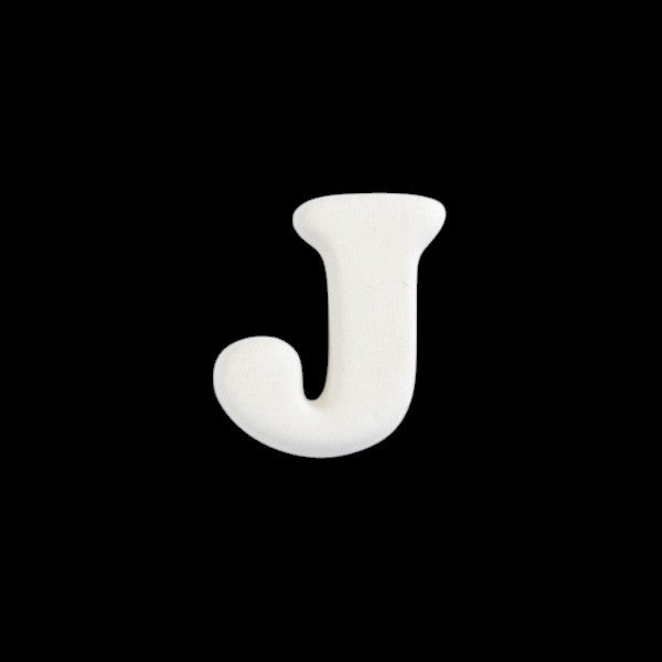 1" letter - J Bisquies – River Craft Ceramics