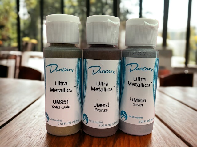 Set of 3 Duncan Ultra Metallics – River Craft Ceramics
