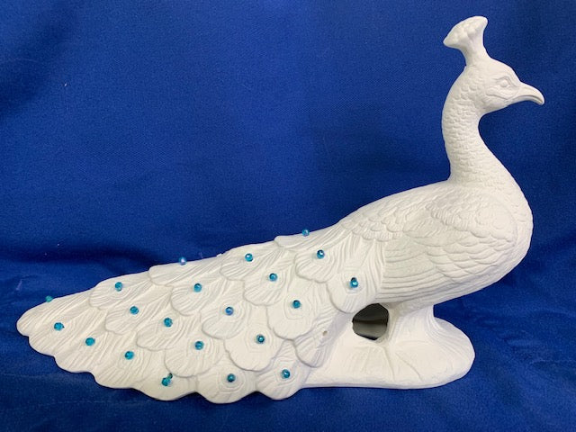 Peacock Light Up – River Craft Ceramics