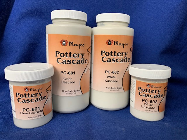 Mayco PC-602 White Cascade Pottery Cascade – River Craft Ceramics