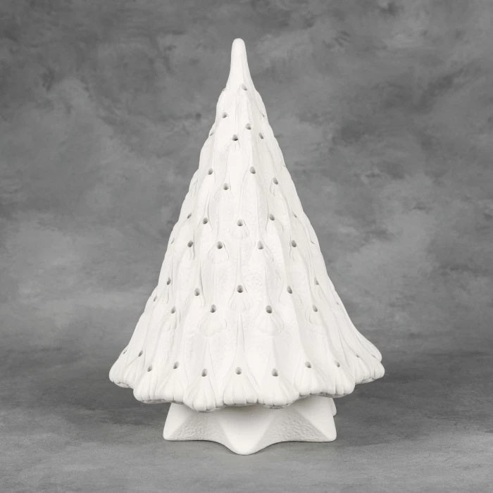 15" Large Mayco Retro Christmas Tree - Ceramic Bisque, Made in USA ...