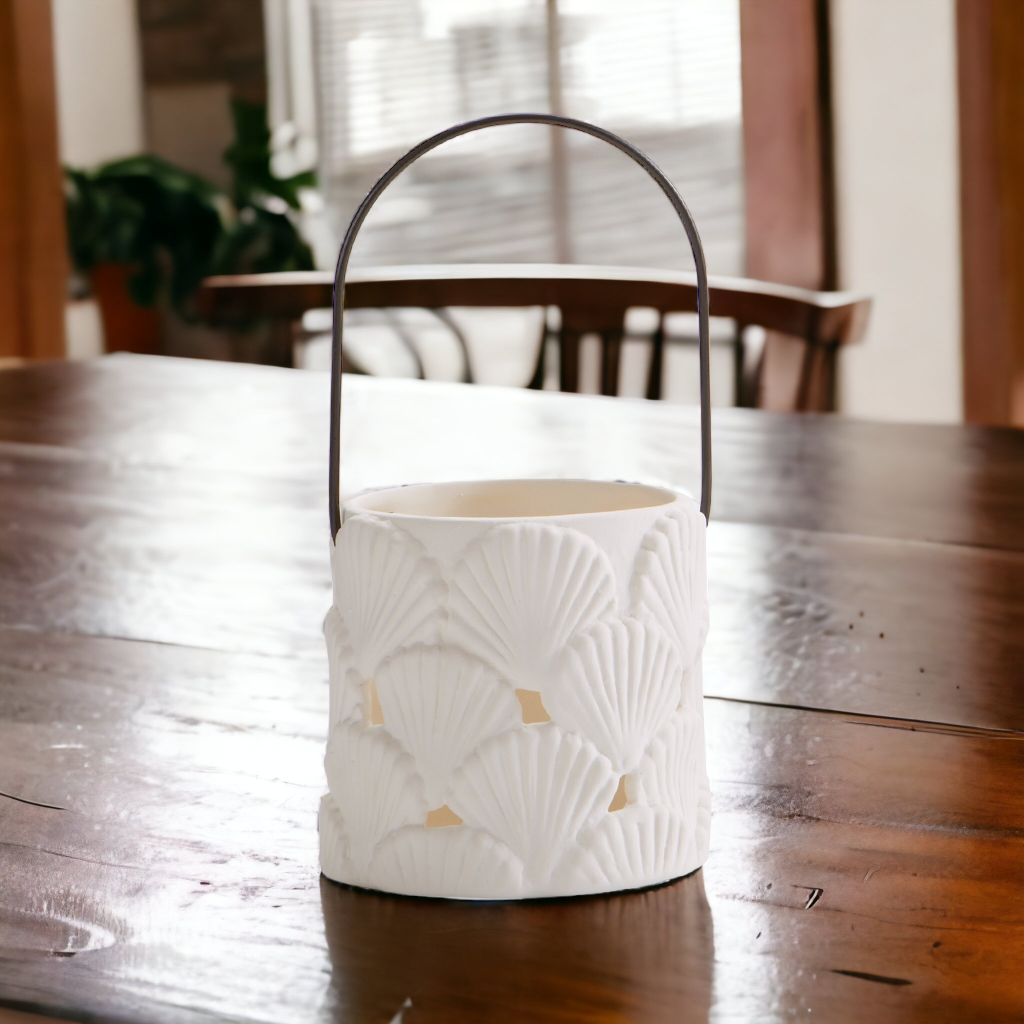 Hanging Shell Lantern – River Craft Ceramics